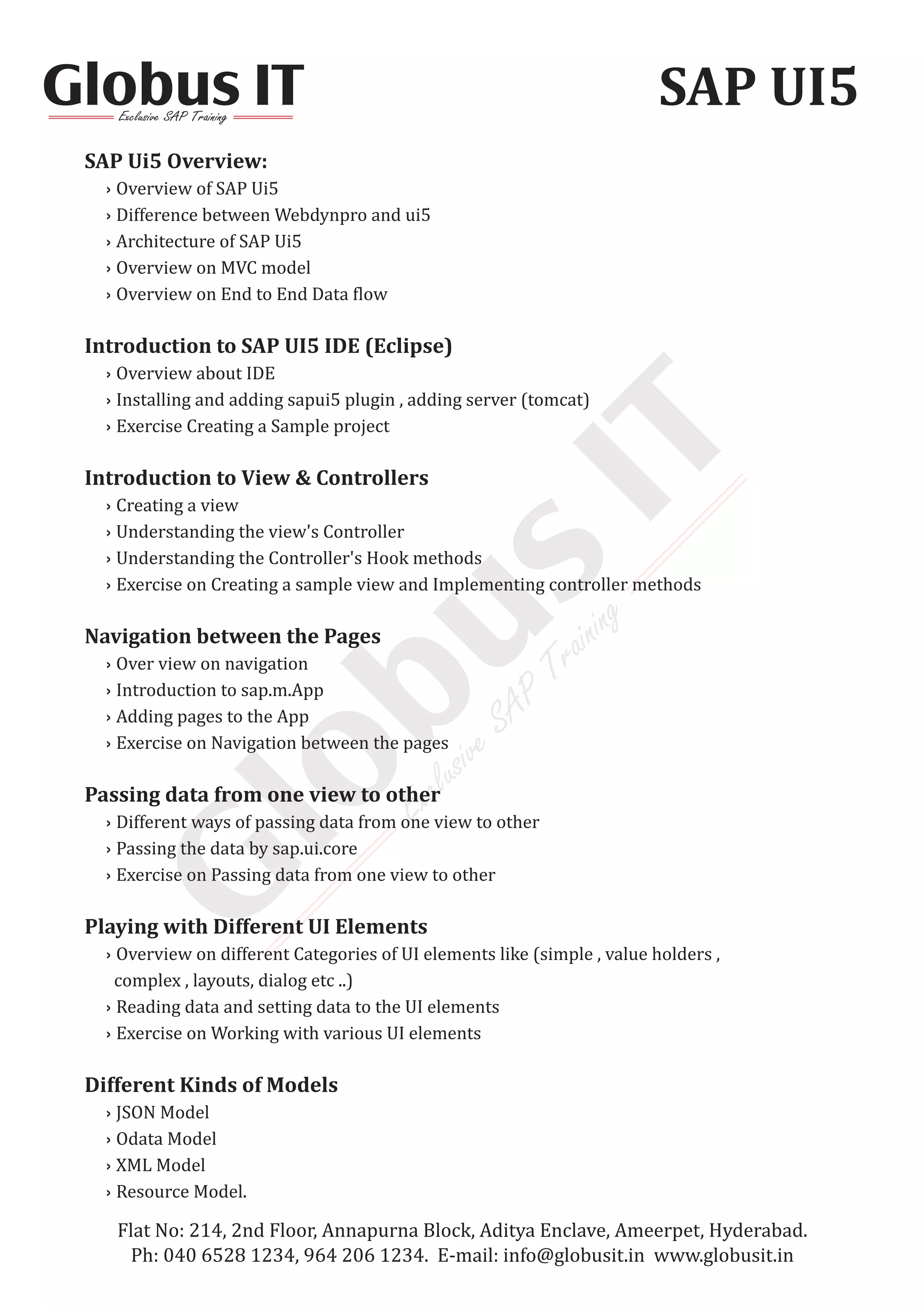 Sap ui5-training-in hyderabad | PDF