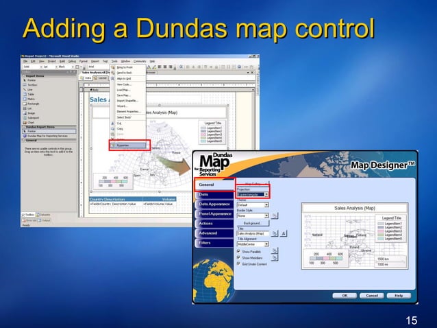 Sap And Sql Server 2005 Reporting Services With Dundas Map Integration