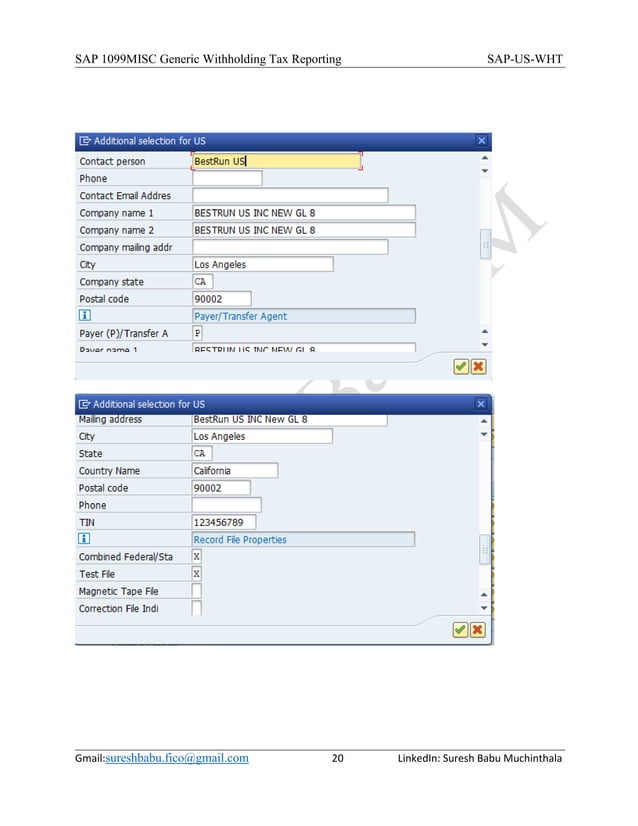 Sap 1099 misc generic withholding tax reporting | PDF