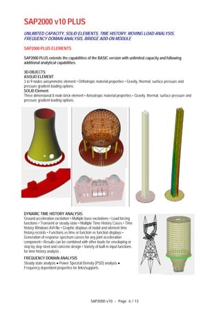 Sap2000 v10 | PDF