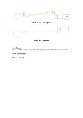 Sap2000 frame verification | PDF