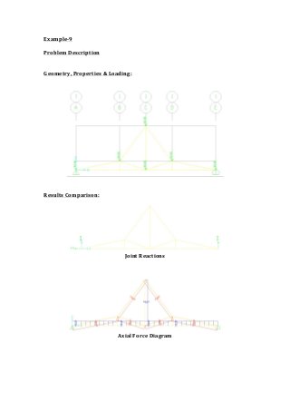 Sap2000 frame verification | PDF