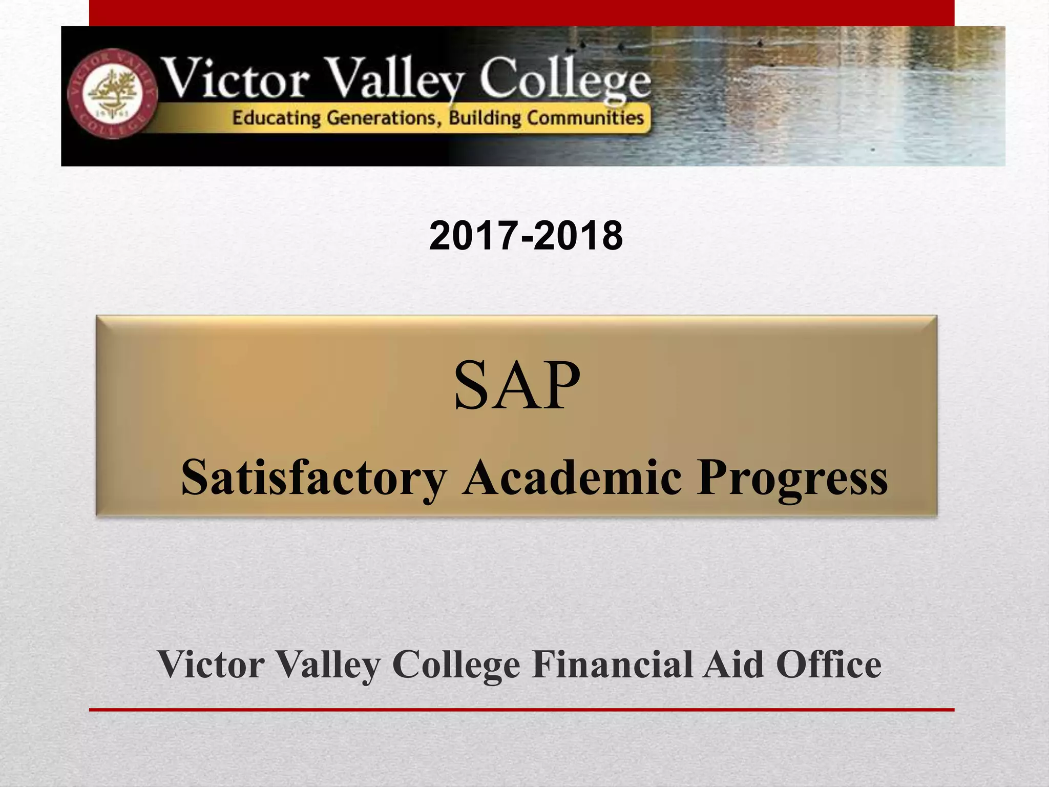 Satisfactory Academic Progress - 2017-2018 | PPT
