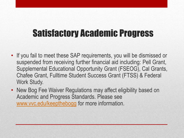 Satisfactory Academic Progress - 2017-2018 | PPT