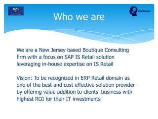 SAP Training in MM SD IS Retail SAP24x7 | PPTX
