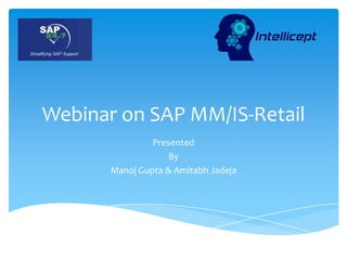 SAP Training in MM SD IS Retail SAP24x7 | PPT