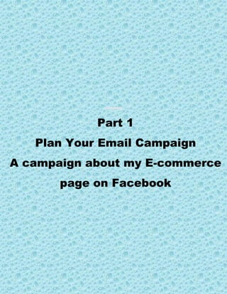 Email marketing project | PDF