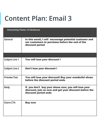Email marketing project | PDF