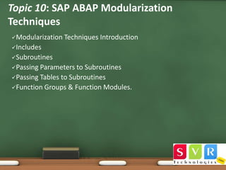 Sap abap | PPTX
