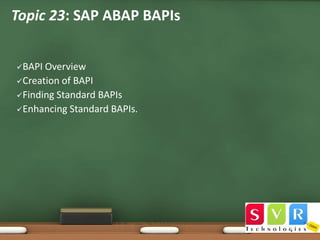 Sap abap | PPTX