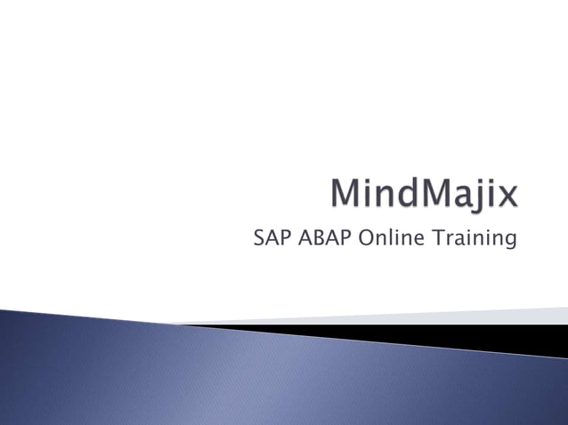 SAP ABAP Training | PPT