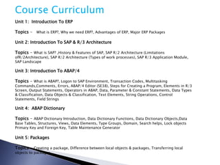 SAP ABAP Training | PPT