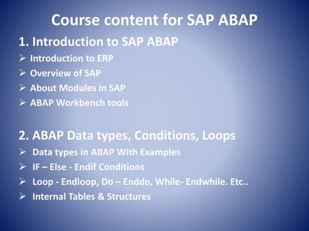 Sap abap | PPTX