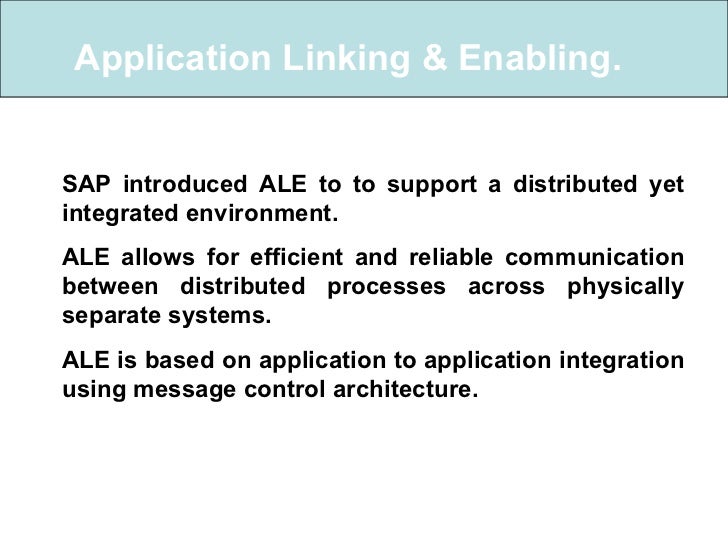 Sap Abap Ale Idoc