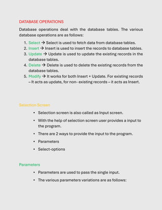 Here upload the document SAP ABAP Basic Concepts | PDF