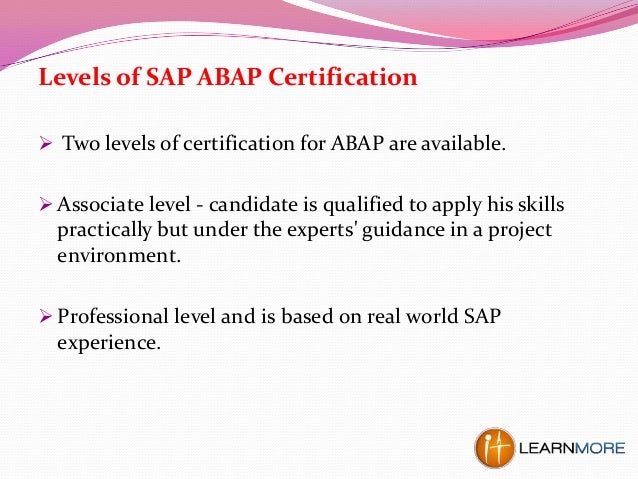 How To Get Sap Abap Certification