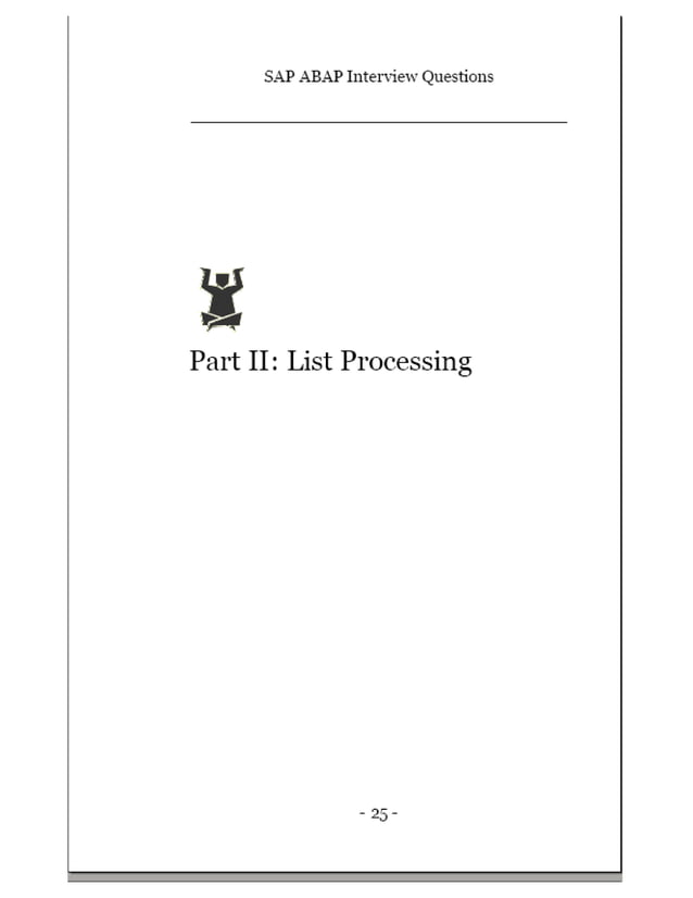 Sap abap certification questions and answers | PDF