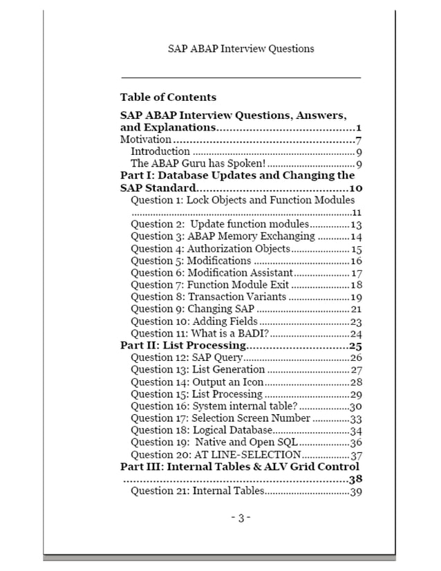 Sap abap certification questions and answers | PDF