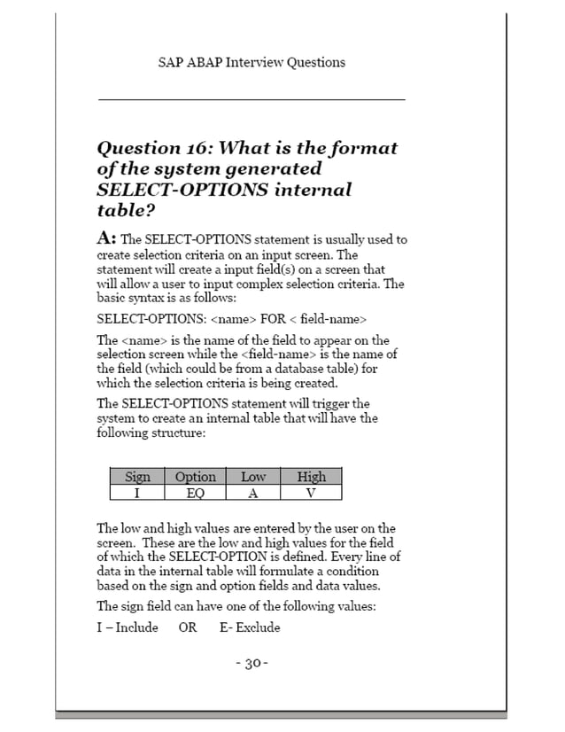 Sap Abap Certification Questions And Answers Pdf