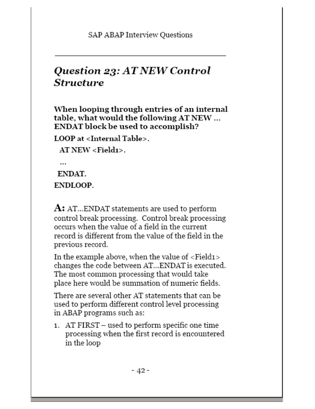 Sap Abap Certification Questions And Answers Pdf