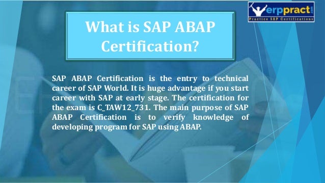 SAP ABAP Certification Exam