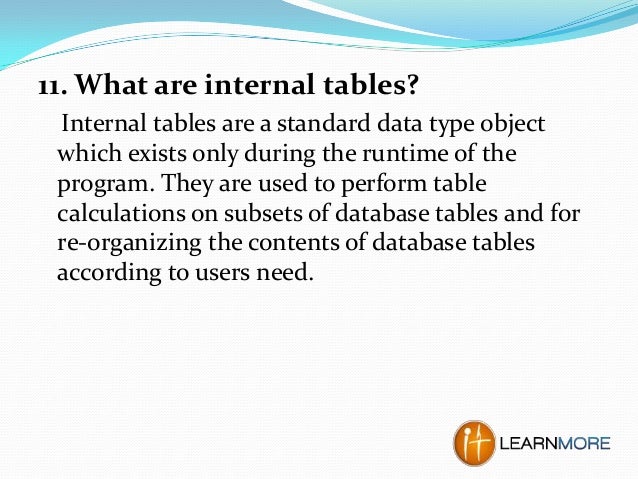 Sap Abap Interview Questions