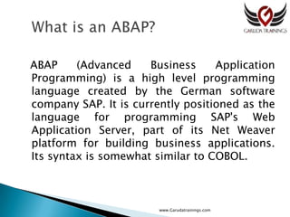 SAP ABAP Latest Interview Questions | PPTX