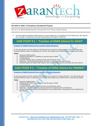 SAP Abap on Hana Training Course Content | PDF | Computer Software and Applications | Computing