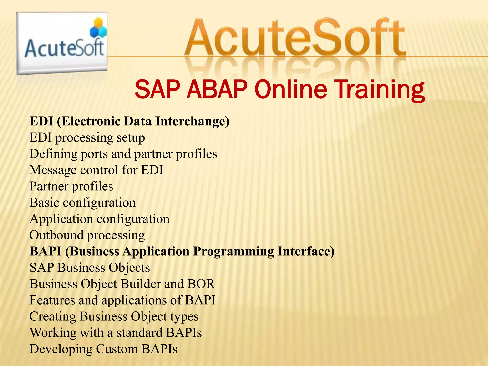 Sap abap online training | PPSX