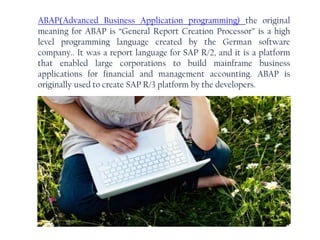 Sap abap online training | PDF