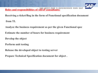 Sap abap part1 | PPT