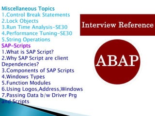 SAP ABAP online training | PPT