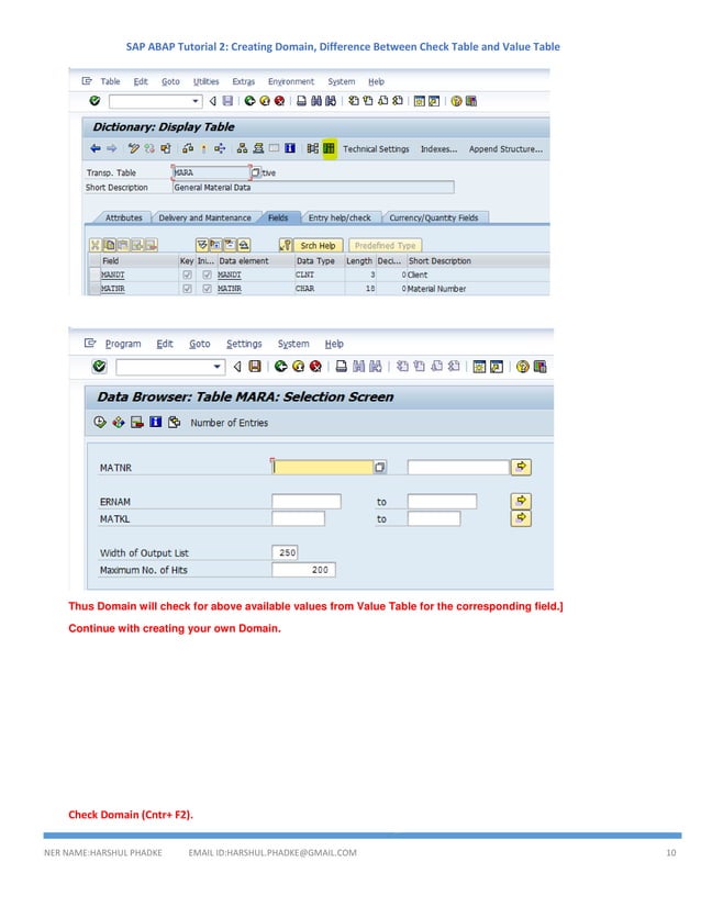 Sap abap tutorial 1 (1) | PDF