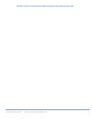 Sap abap tutorial 1 (1) | PDF