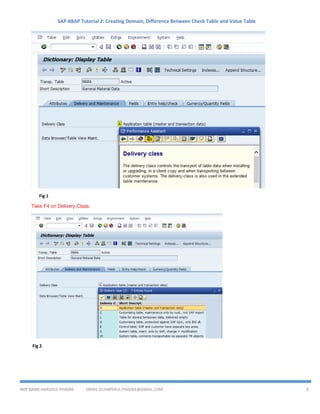 Sap abap tutorial 1 (1) | PDF
