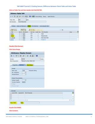 Sap abap tutorial 1 (1) | PDF