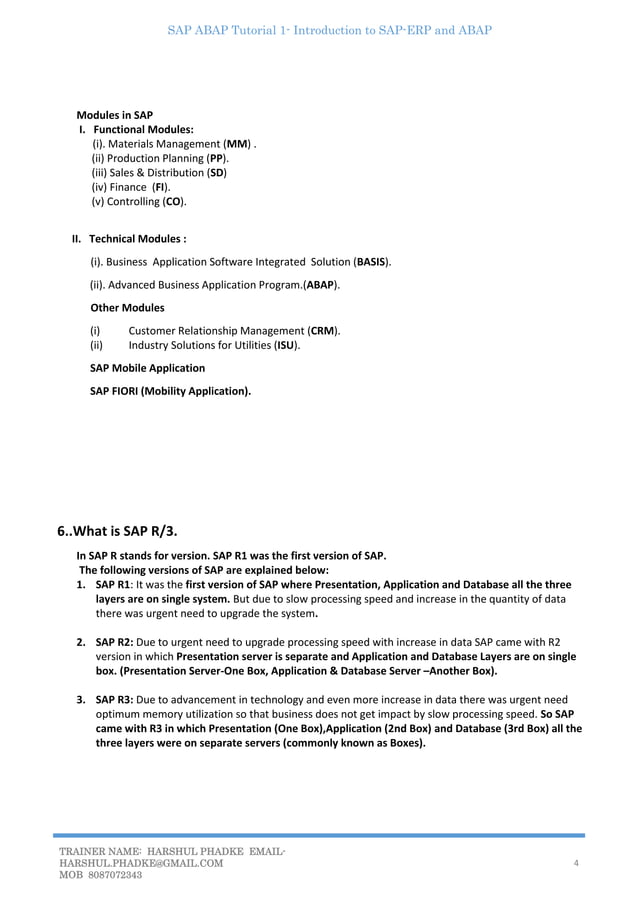 Sap Abap Tutorials Pdf