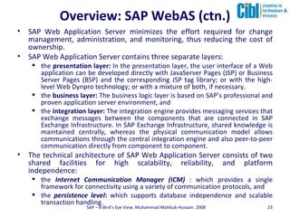 Sap – A Birds Eye View Mahbub | PPT