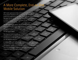 SAP Mobile Platform: Accenture Mobility "The Always On Enterprise ...