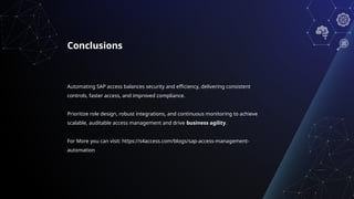 SAP access Automation for risk and compliance free business | PPTX