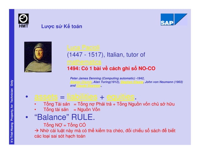 SAP FICO overview - technical viewpoint (Vietnamese) | PPT