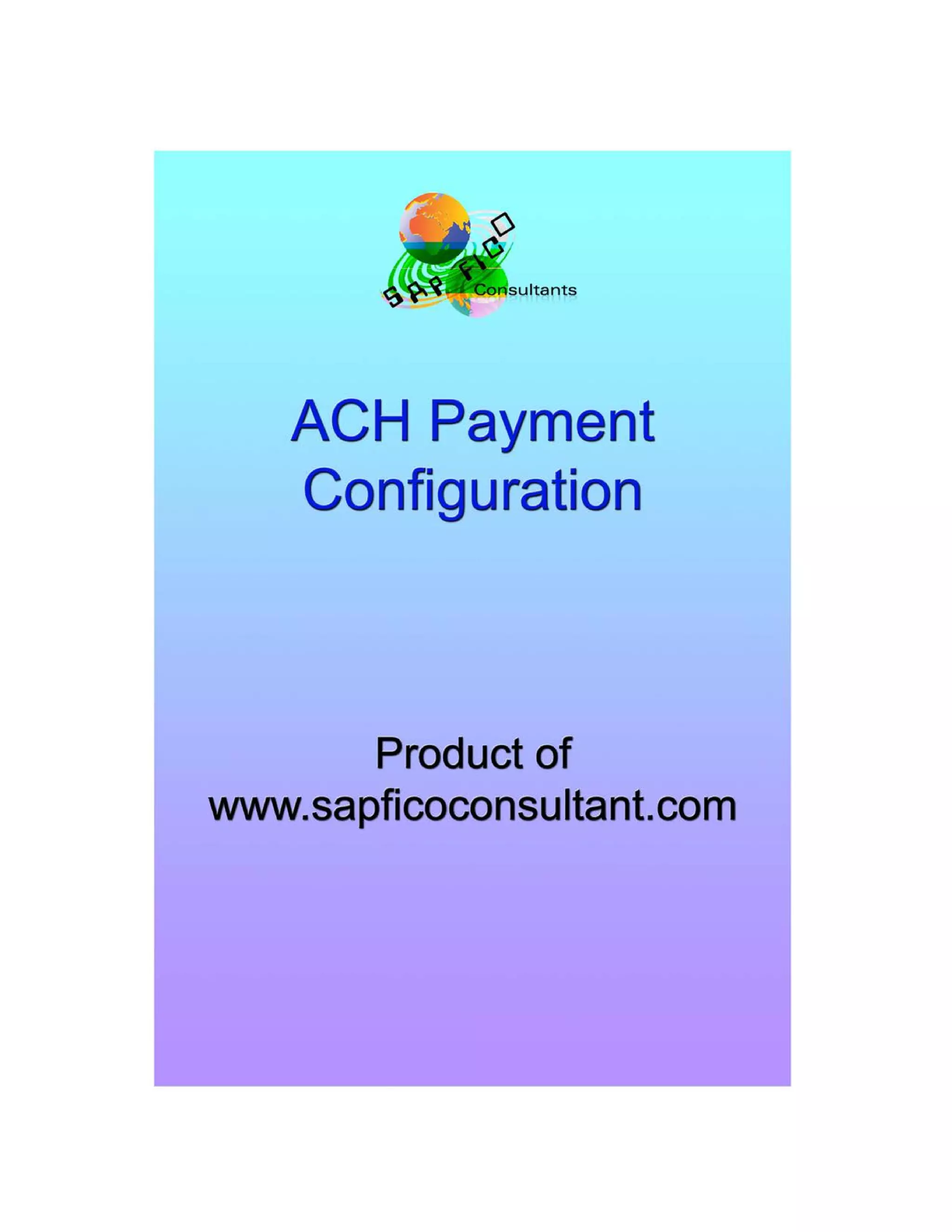 Sap ach configuration | PDF