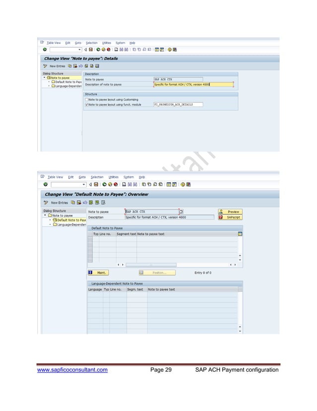 Sap ach configuration | PDF