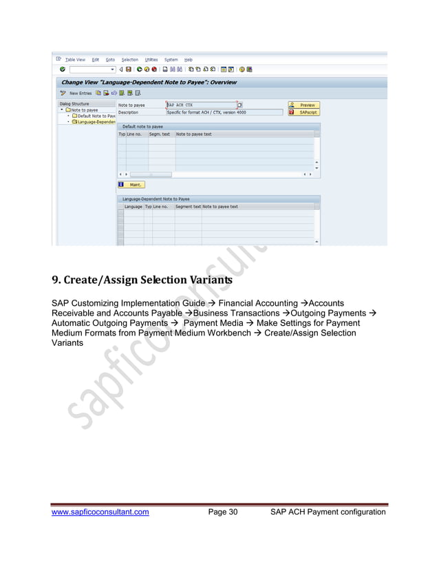 Sap ach configuration | PDF