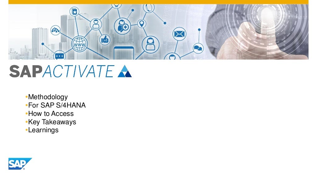 Sap activate methodology_presentation_20160603
