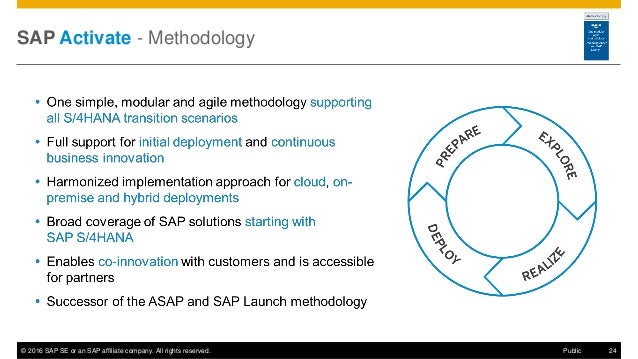 Sap activate overview