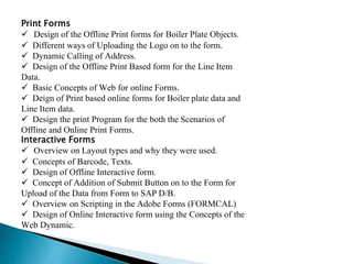 SAP ADOBE FORMS| SAP ADOBE FORMS COURSE CONTENT | PPTX