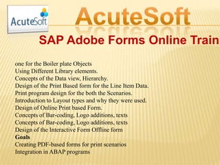 SAP ADOBE FORMS ONLINE TRAINING | PPSX