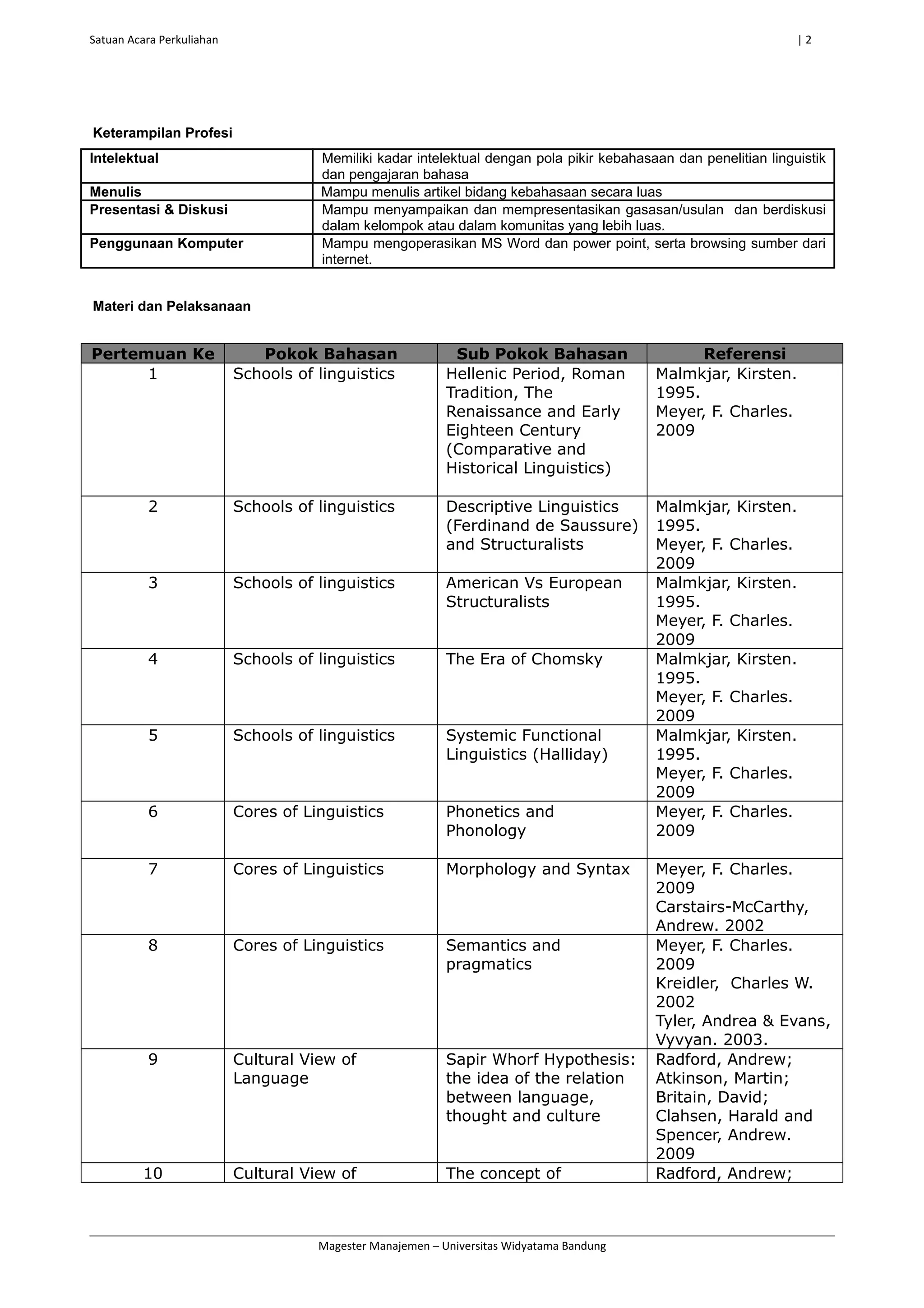 Sap advanced linguistics | RTF