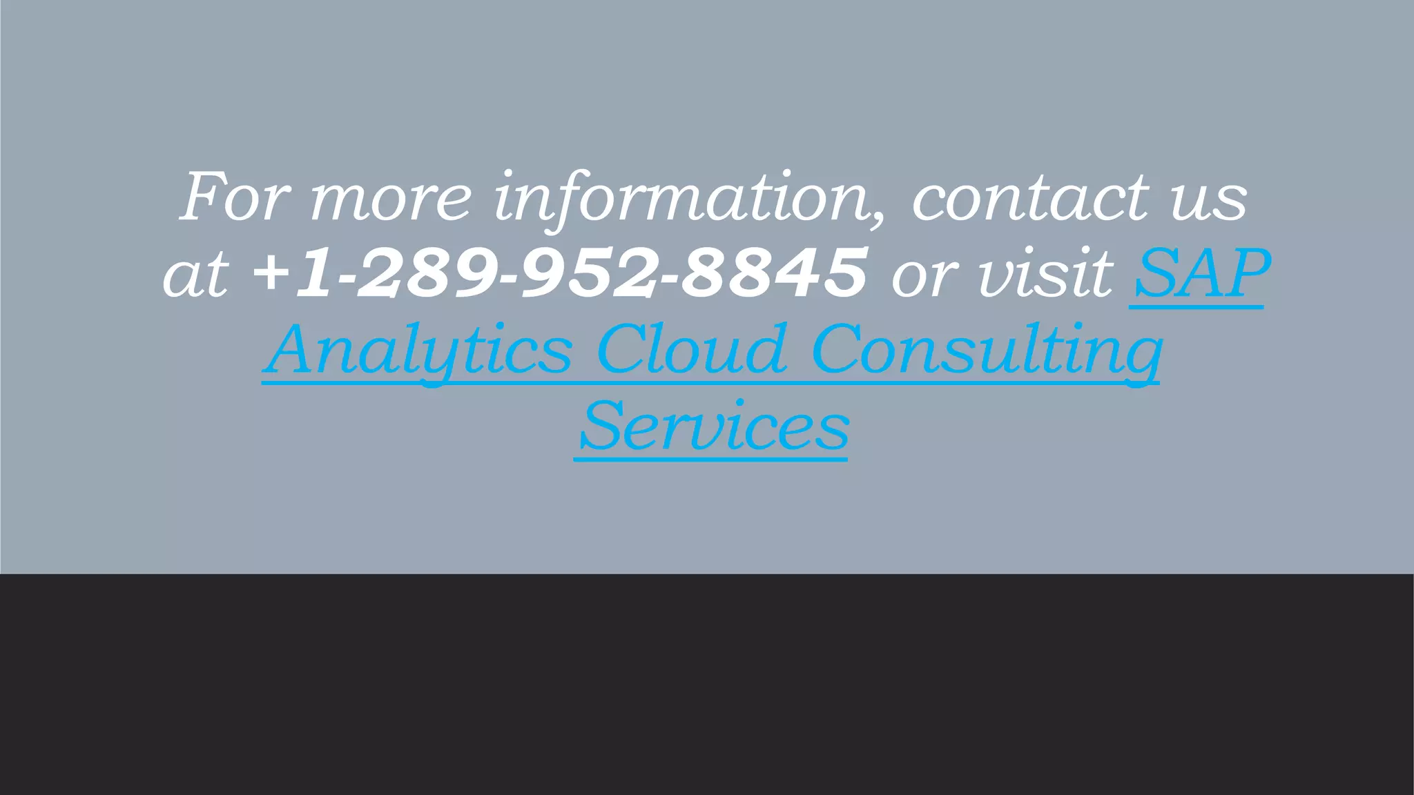 SAP Analytics Cloud(SAC) | PPTX